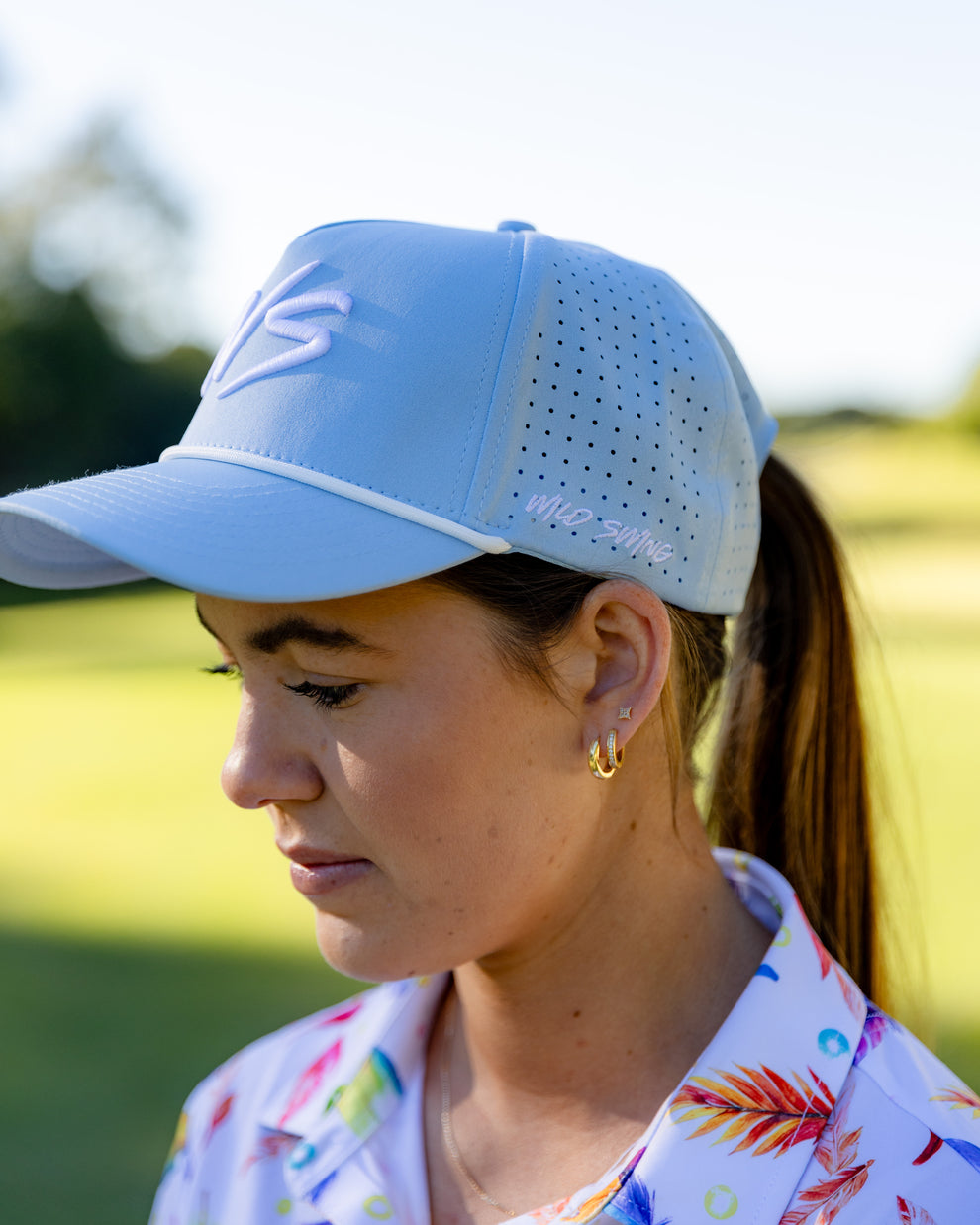 Light Blue WS SnapBack – Wild Swing Golf Co